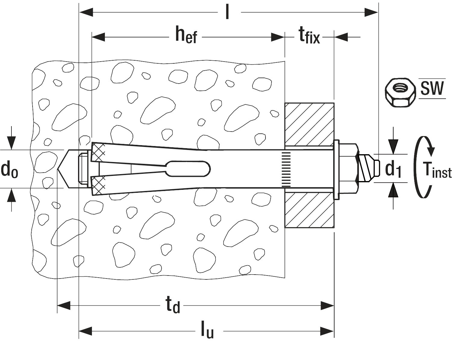 Anclaje de camisa FSL fischer Spain